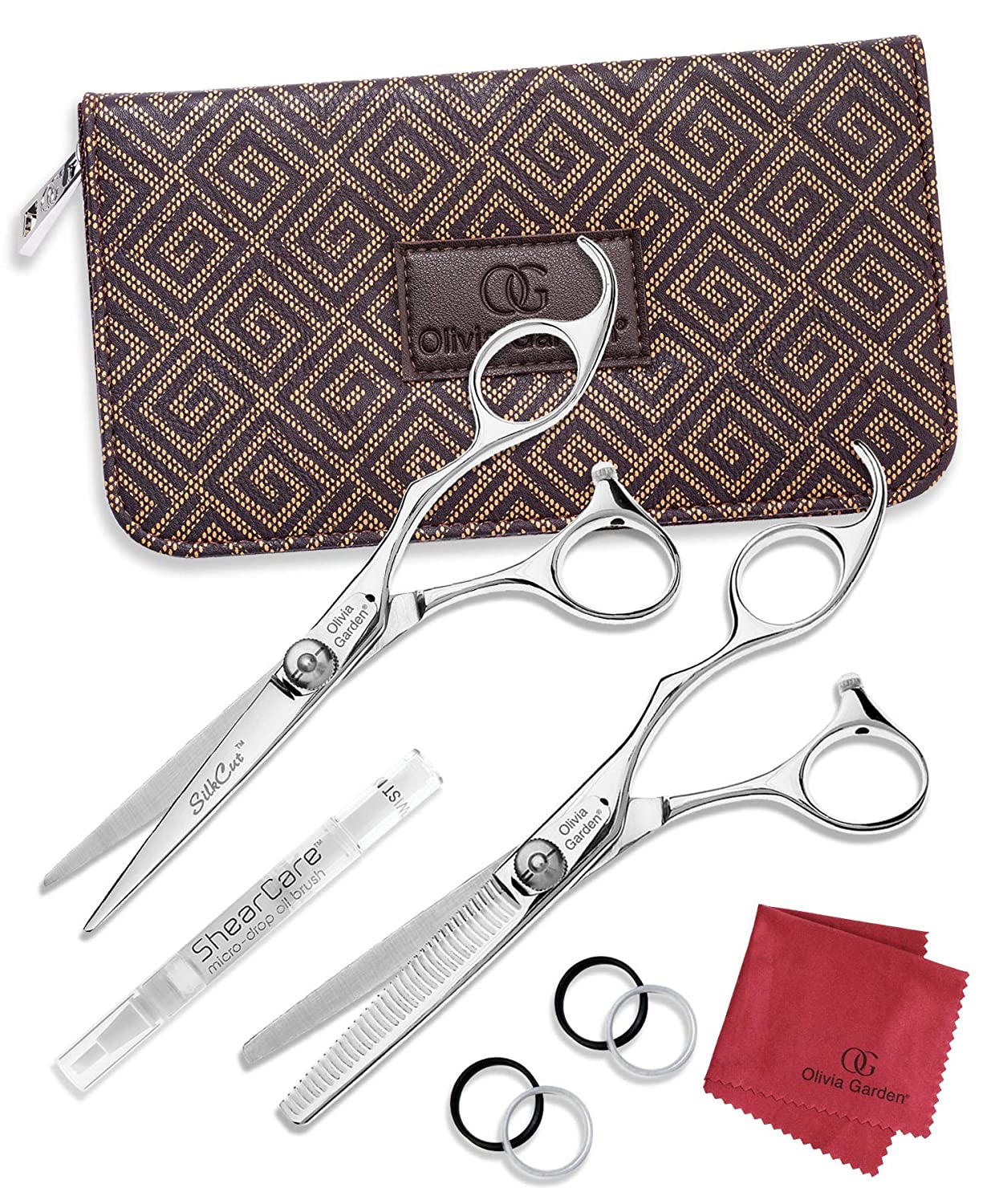 Olivia Garden SilkCut Shear and Thinner Case Kit – Morris Flamingo